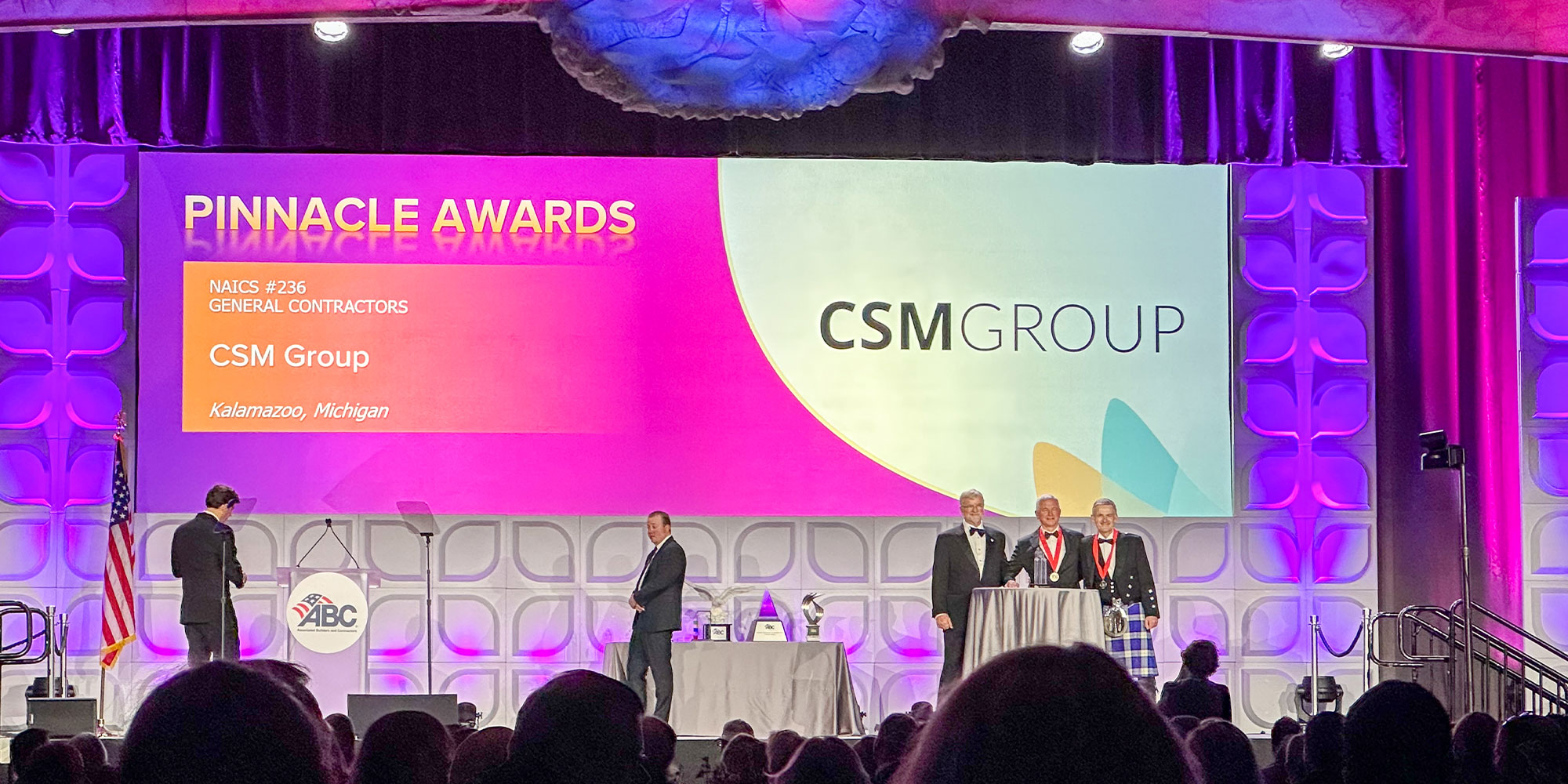 CSM Group Honored as Top-Performing U.S. Construction Company by ABC