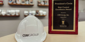 CSM Group receives General Captive Insurance 2021 Risk Control Award